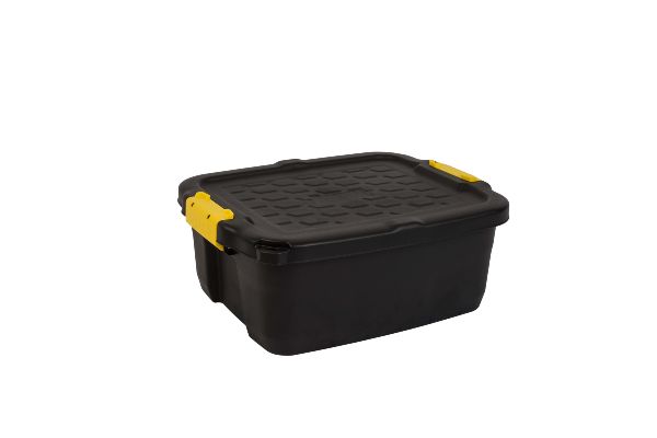 Buy 24L Heavy Duty Storage Box with Lid – Secure & Stackable
